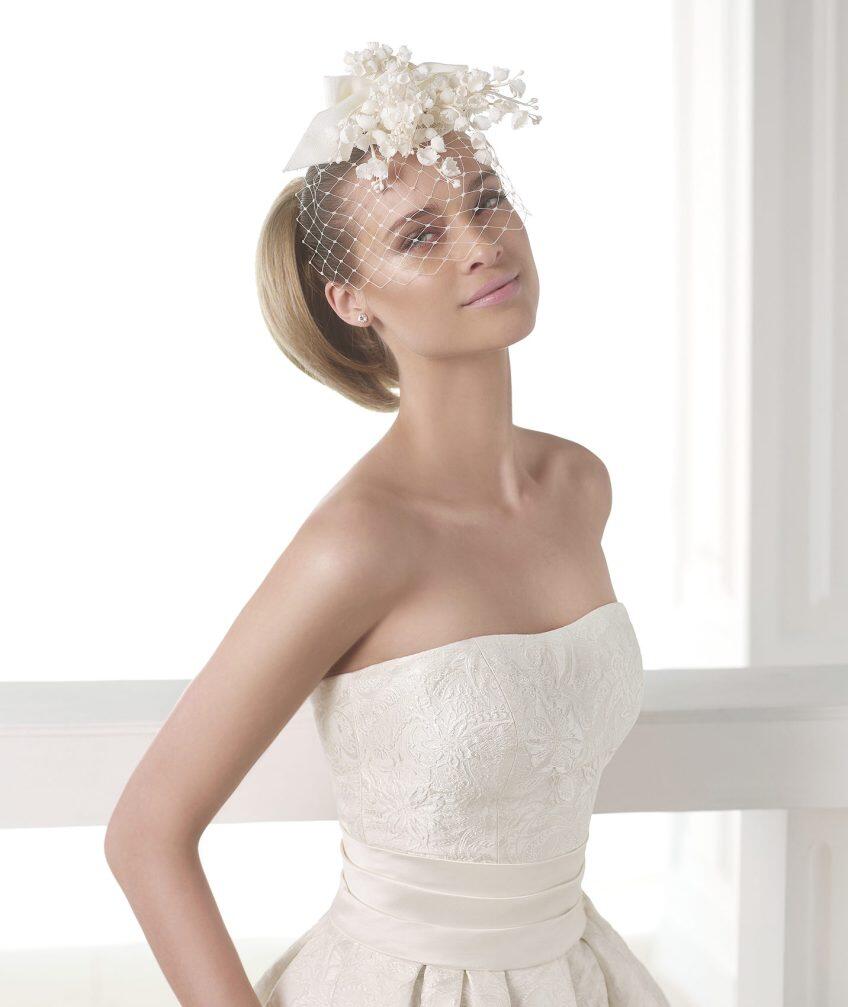 CEILA Jacquard A-Line Wedding Dress | Bridal Space